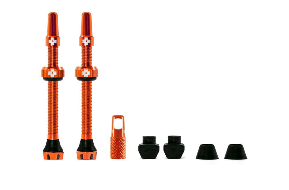MUC-OFF WENTYLE TUBELESS 60MM POMARAŃCZOWE Tubeless Valves/60mm/Orange V2 60mm \ Pomarańczowy ...