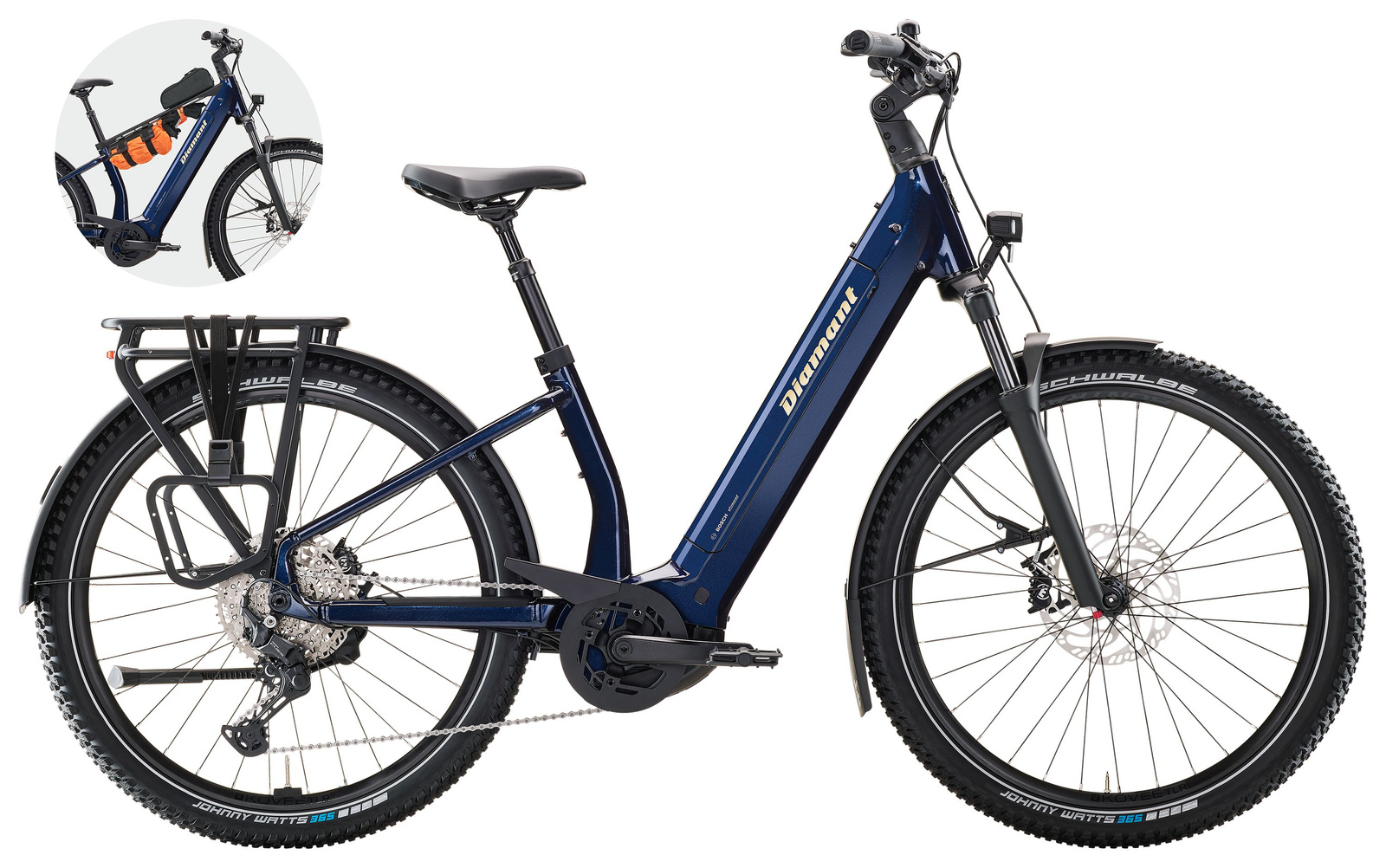 Rower Diamant Suvea Trip Plus (600 Wh) Mitternachtsblau \ L-XL ...