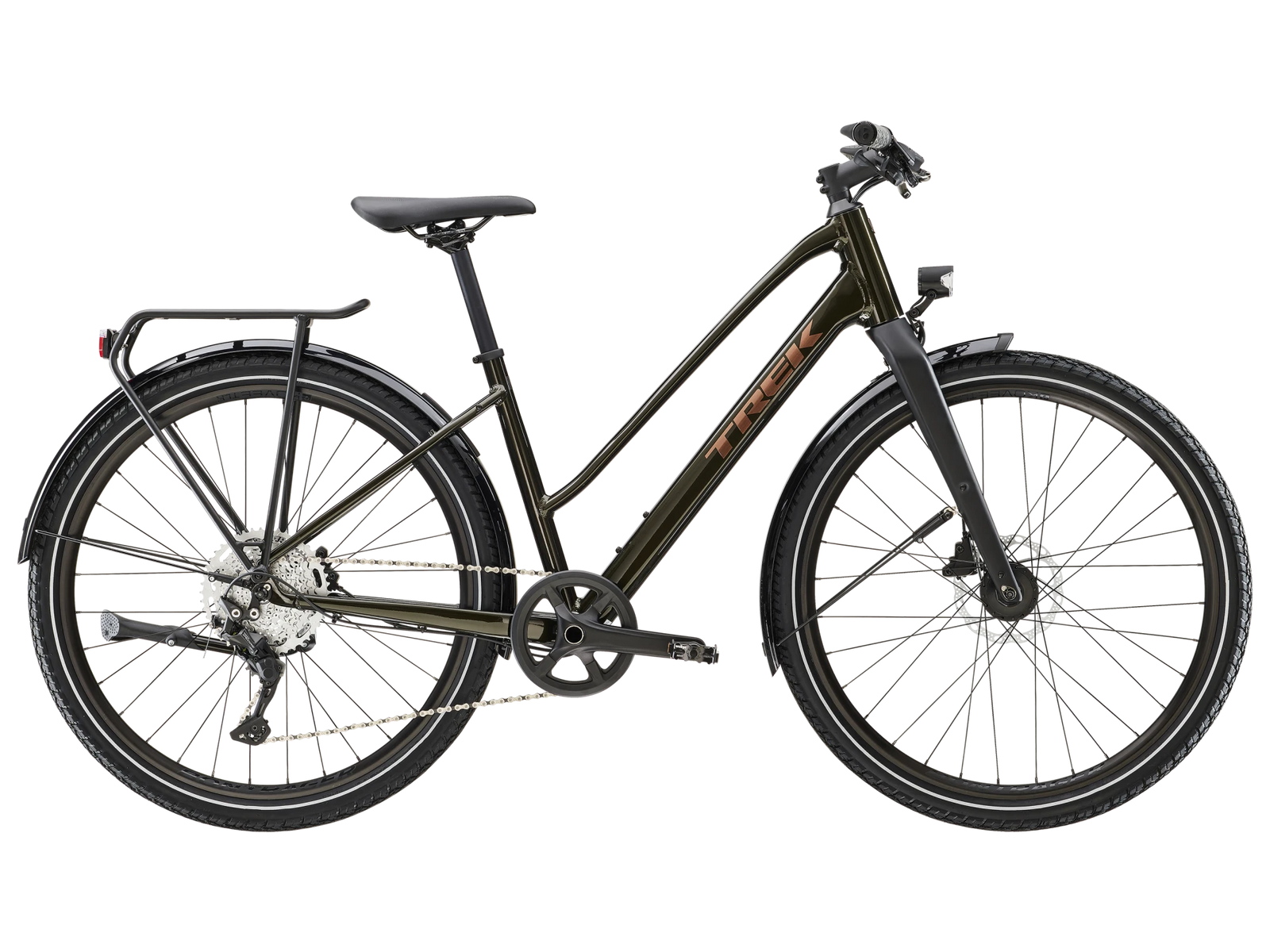 Rower Trek Dual Sport 3 Equipped z niskim przekrokiem generacji 5 M \ Black Olive | Rowery \ Dla ...